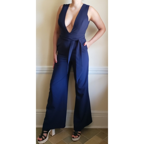 Finders Keepers | Pants & Jumpsuits | Finders Keepers Essie Navy ...
